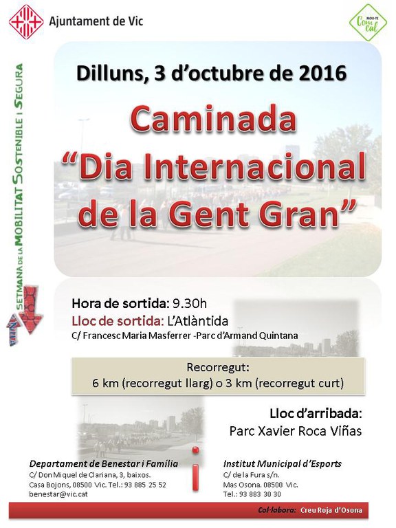 Camiada "Dia Internacional de la Gent Gran" - Ajuntament de Vic